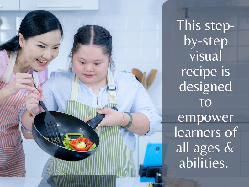 Visual Cookbook for Kids, Printable Adapted Recipe, Real Life Picture ...