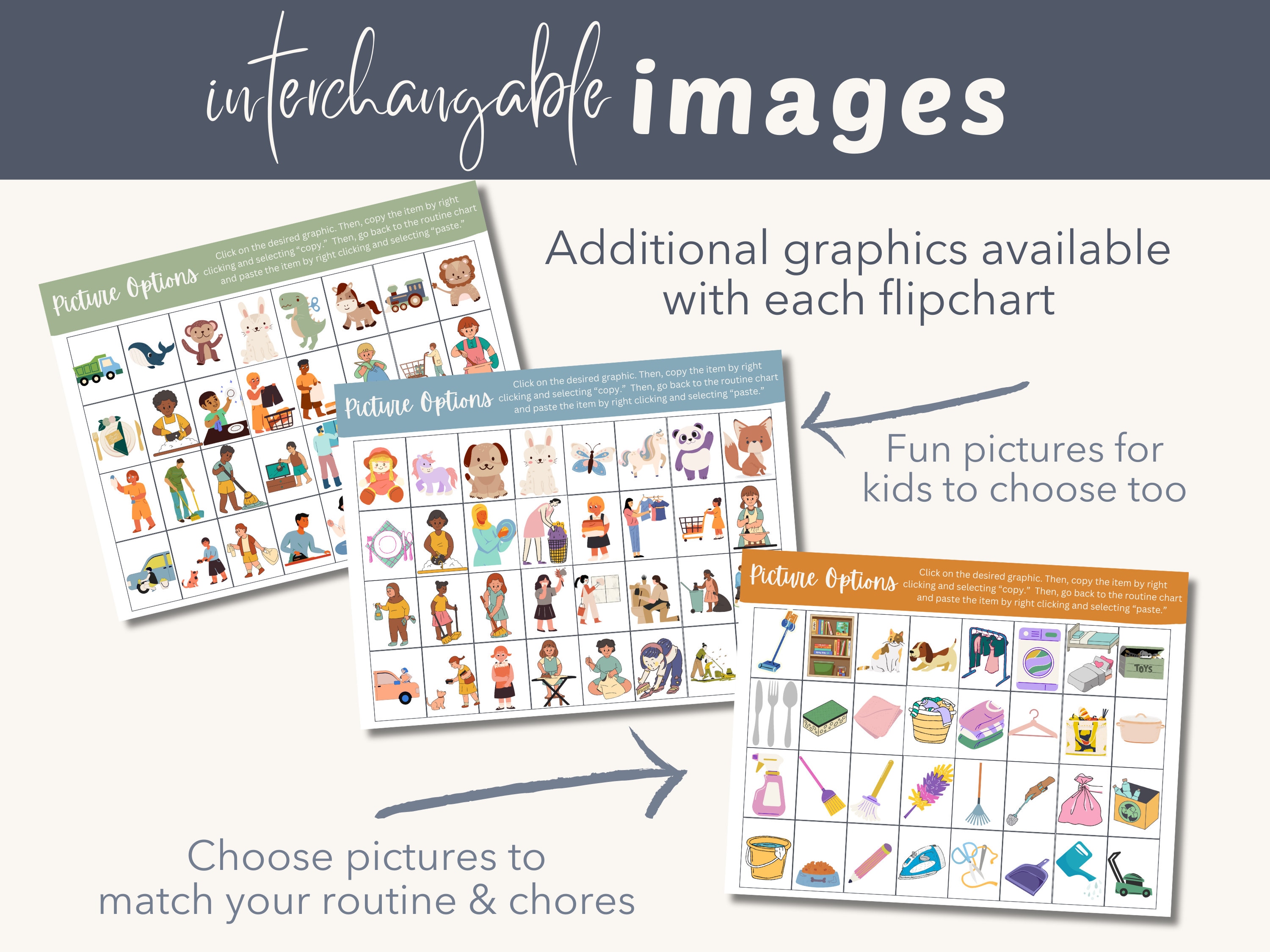 Kids Boho Routine Flip Chart, Editable Morning Flipchart, Personalized ...