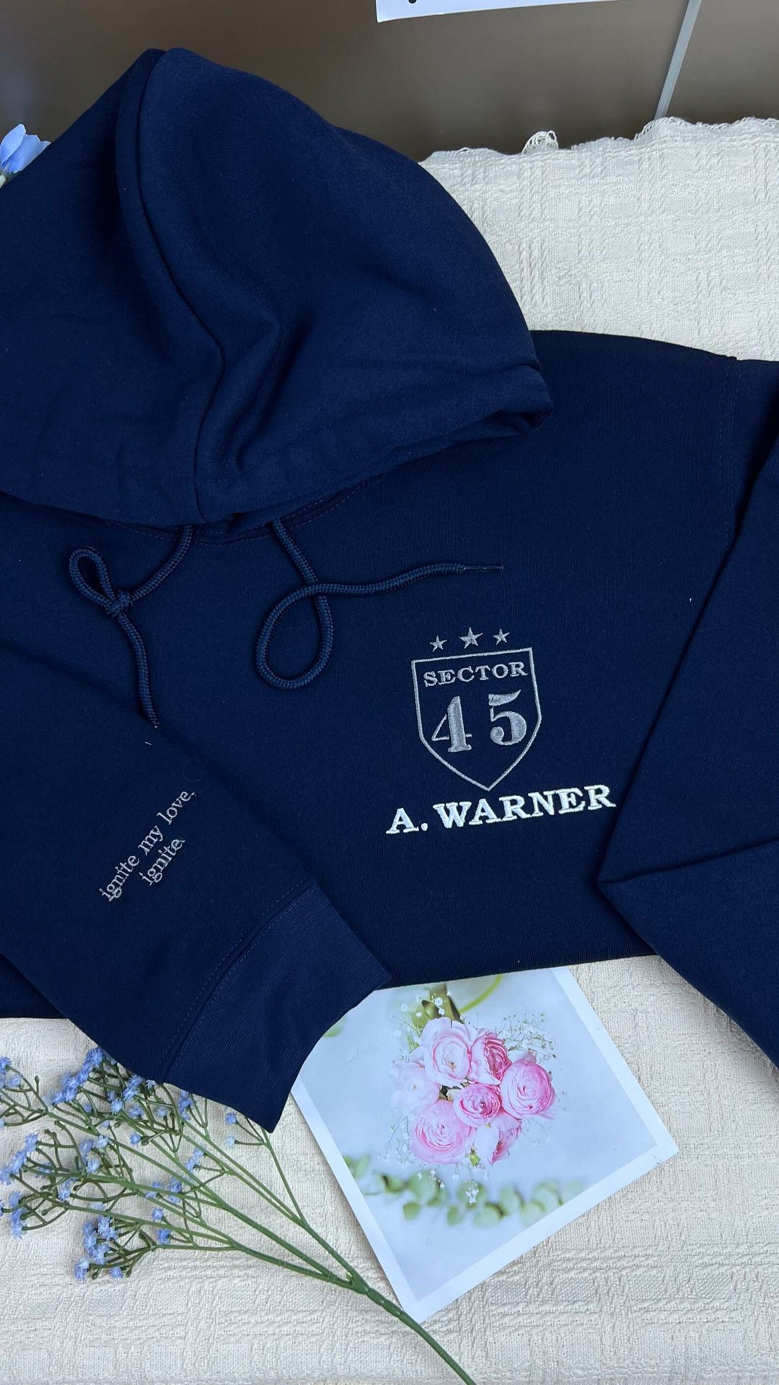 Aaron Warner Shatter Me 45 Sector CCR Uniform Embroidered Crewneck ...