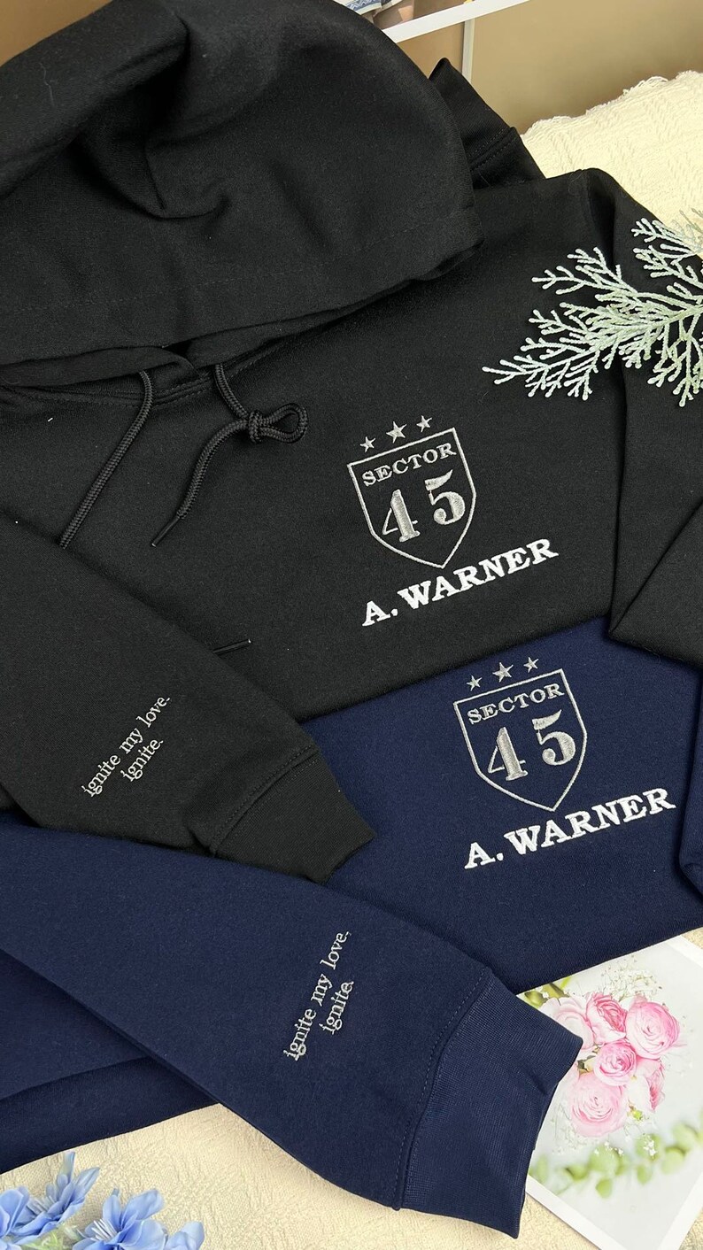 Aaron Warner Shatter Me 45 Sector CCR Uniform Embroidered Crewneck ...