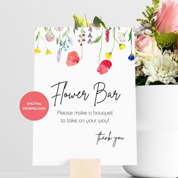 Flower Bar Sign - Etsy