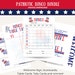 Patriotic BUNCO Printable Bundle Score Cards Tally and Table Cards ...
