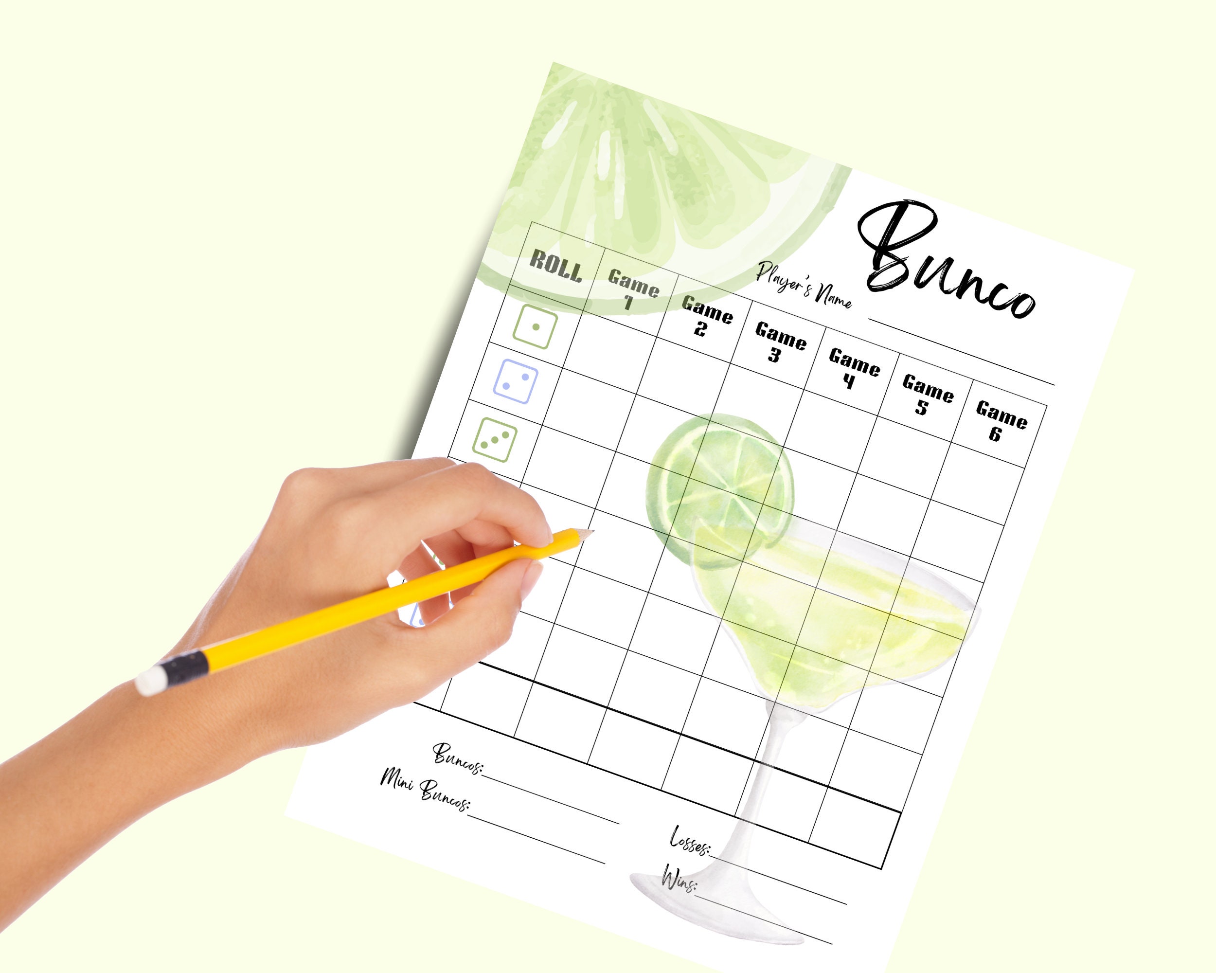 Margarita BUNCO Printable Bundle - Score Cards - Tally and Table Cards ...