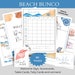 Beach BUNCO Printable Bundle Score Cards Tally and Table Cards Prize ...
