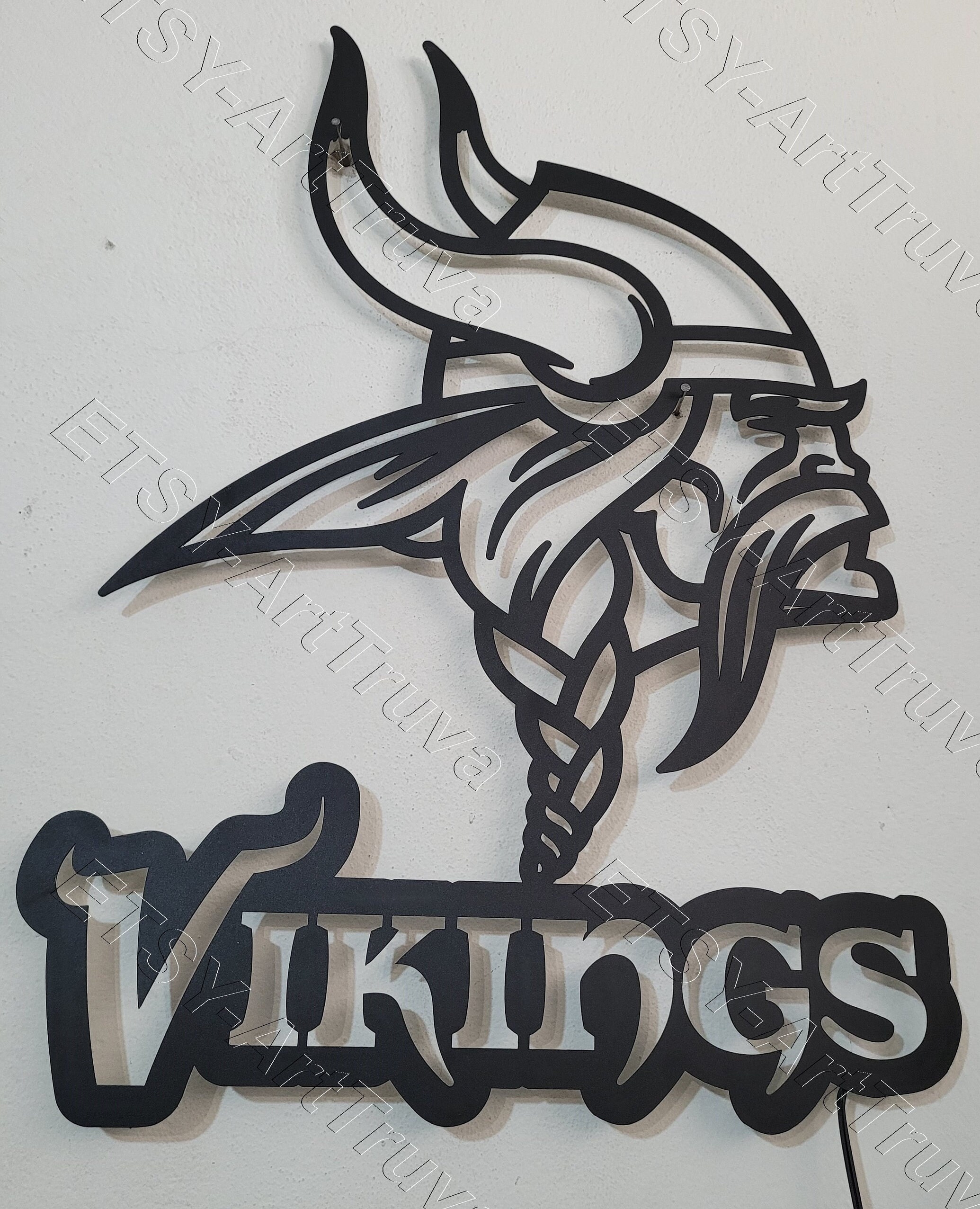 Minnesota Vikings, Vikings Decor, Minnesota Decor, Metal Vikings, Steel ...