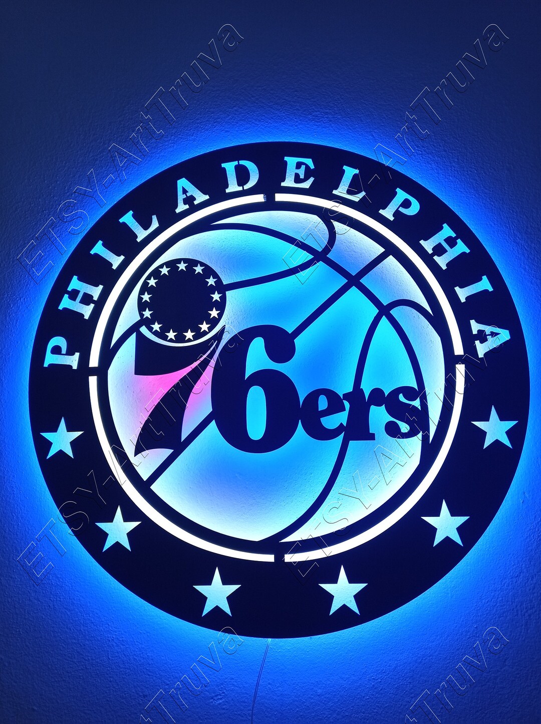 Philadelphia 76ers, 76ers, NBA, Metal Sign, Wall Decor, Office Decor ...