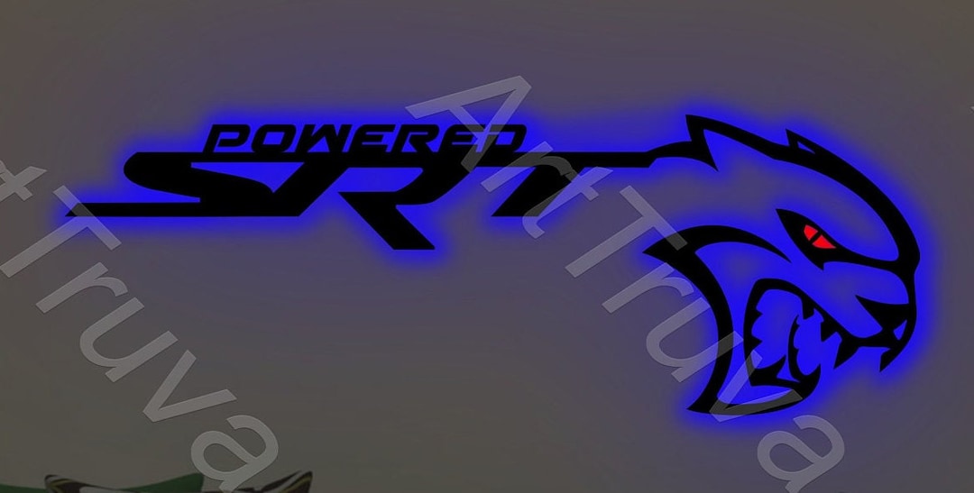 Dodge Challanger, Hellcat Led Decor, Metal SRT, Garage Decor, Hellcat ...