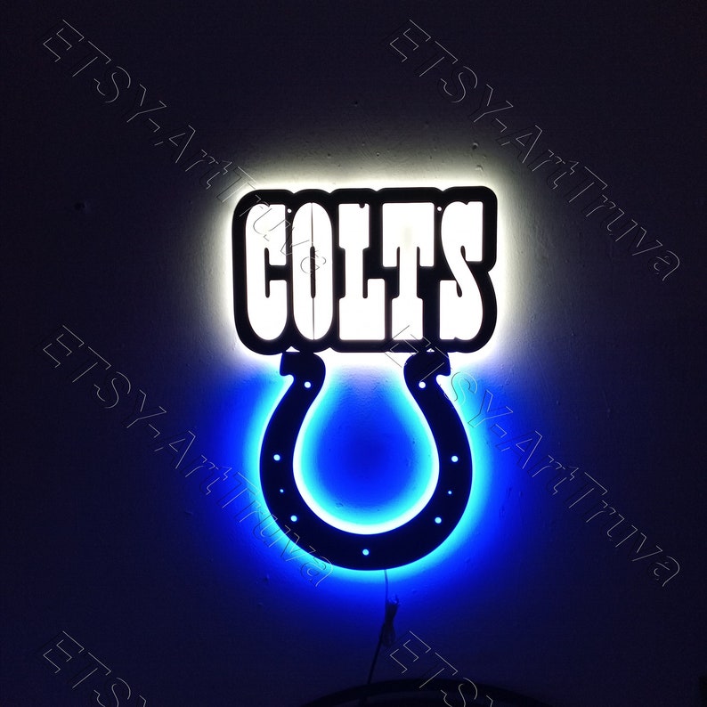Indianapolis Colts,colts Football, American Football ,steel Led Sign ...
