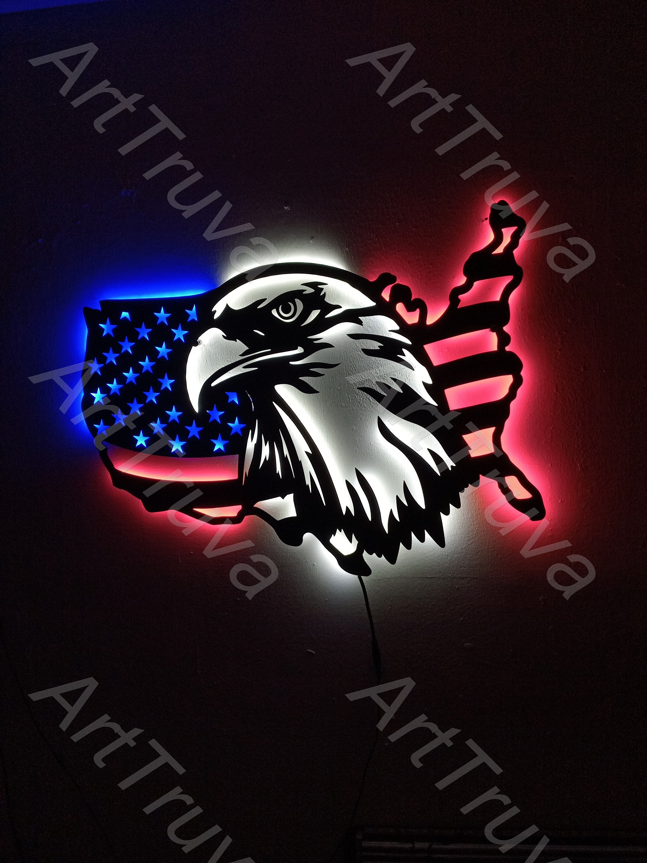 Flag, Led Flag, USA Flag, White Flag, Red Flag, Steel Flag, USA, Led ...