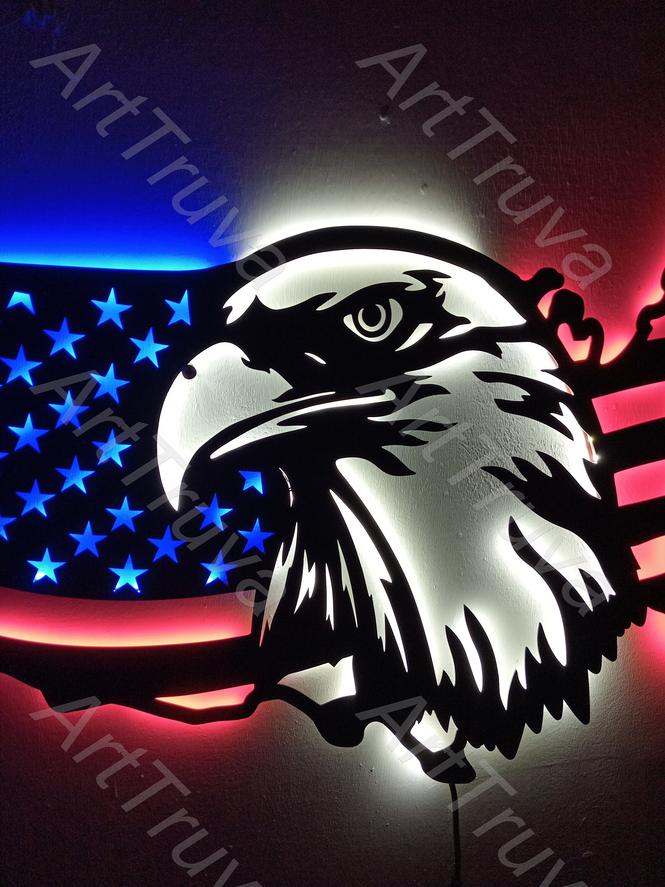 Flag, Led Flag, USA Flag, White Flag, Red Flag, Steel Flag, USA, Led ...