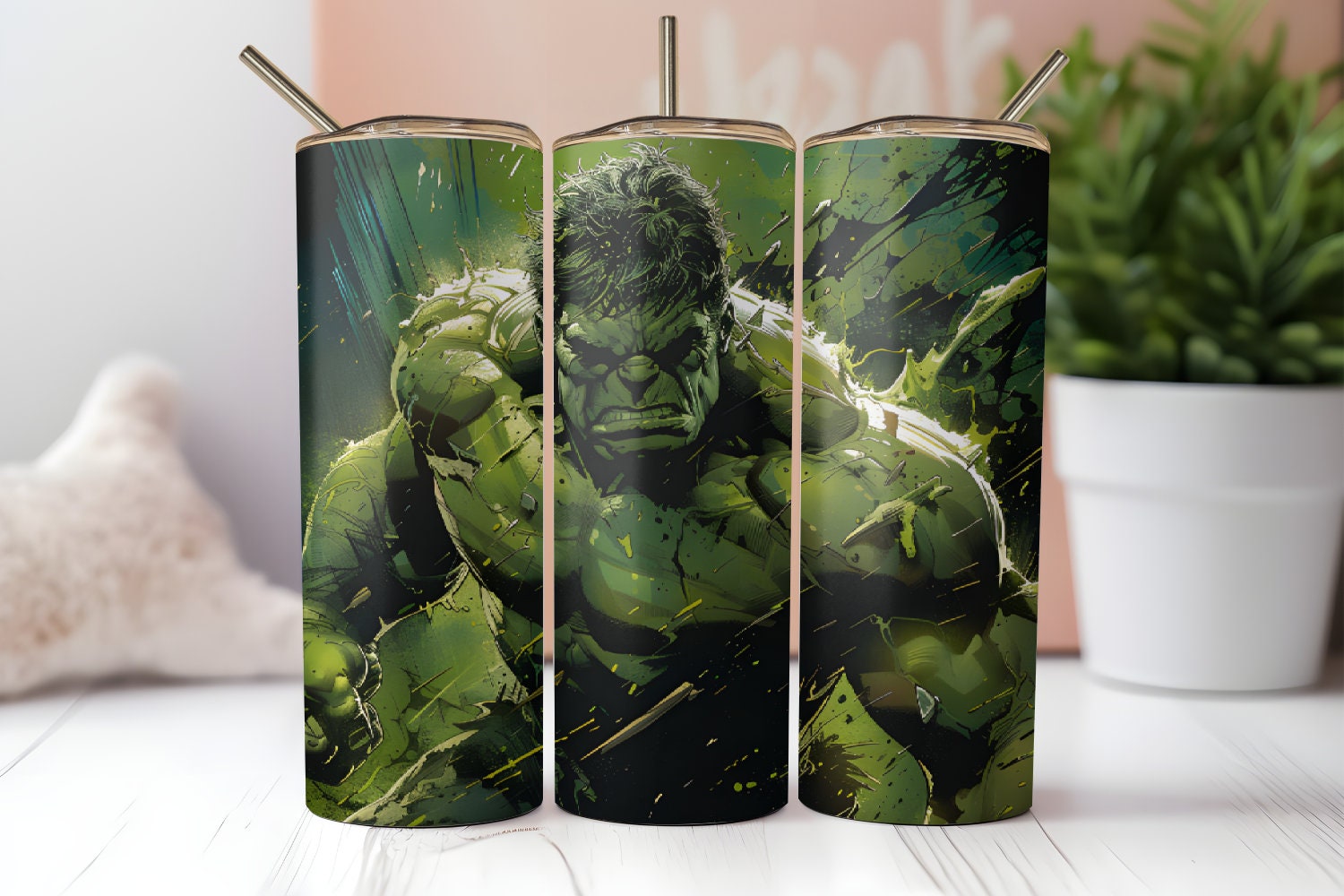 Hulk Cartoon 20 Oz Tumbler Wrap Design Digital Download - 2023 Skinny ...