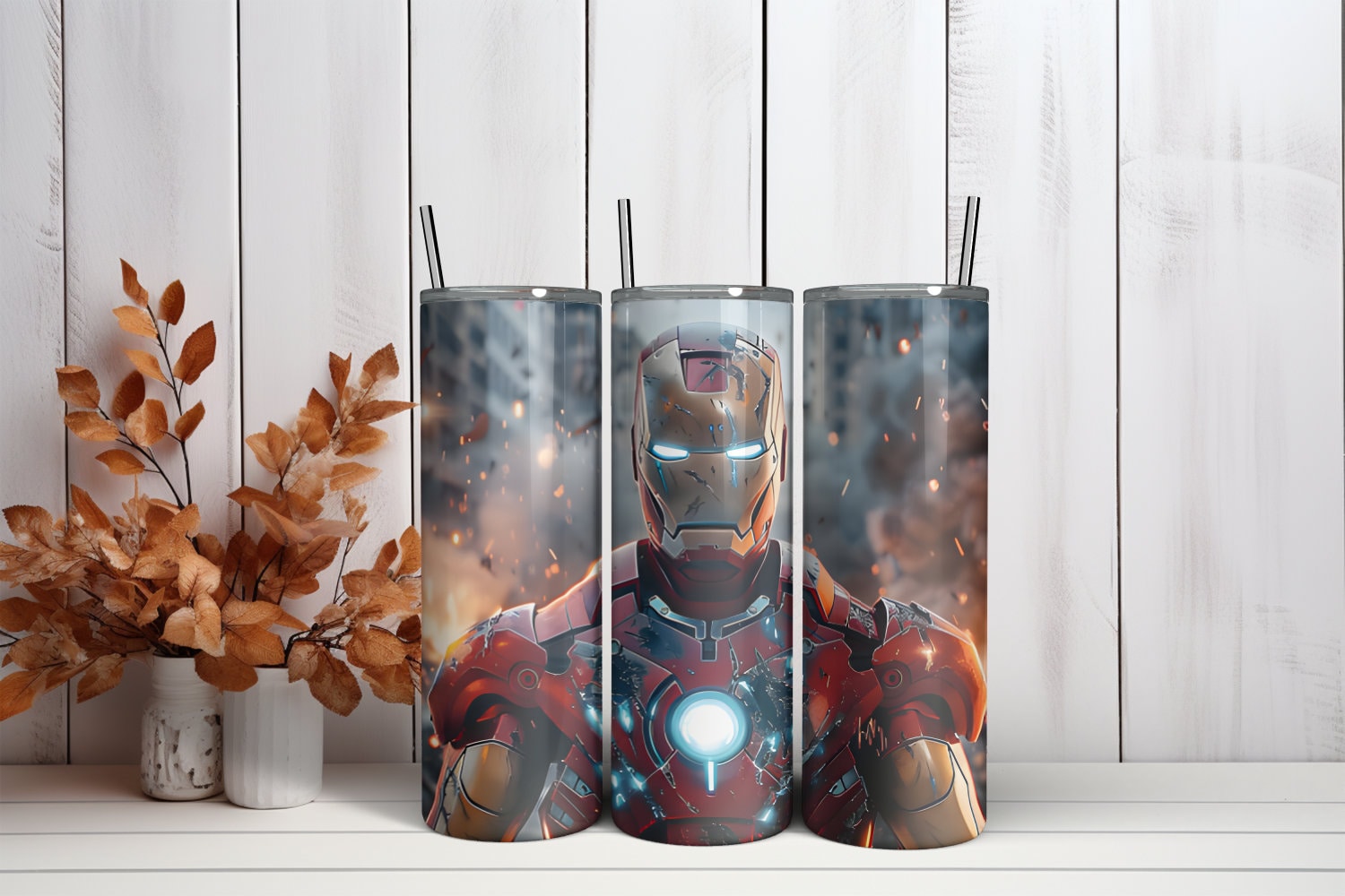 Iron Man Tumbler Design Bundle - Iron Man Tumbler Wrap - 20oz Skinny ...