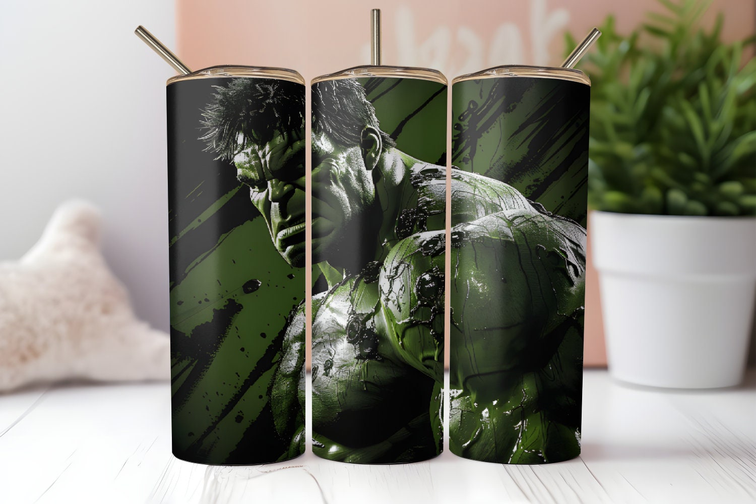 Hulk Cartoon 20 Oz Tumbler Wrap Design Digital Download - 2023 Skinny ...