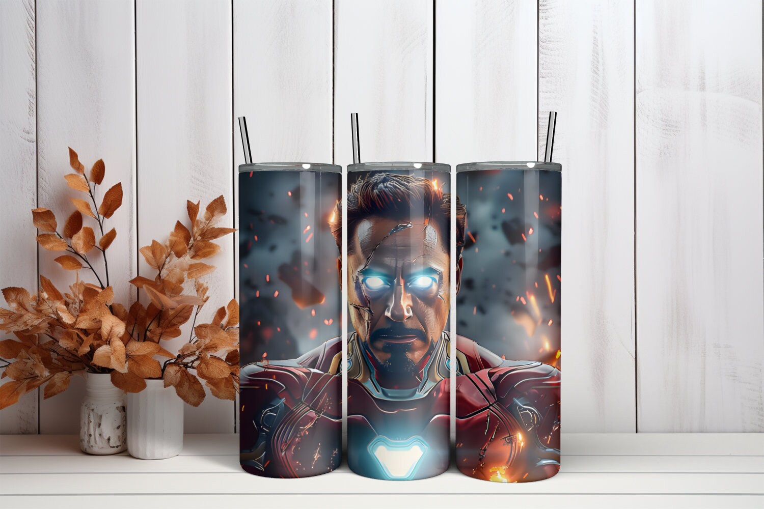 Iron Man Tumbler Design Bundle - Iron Man Tumbler Wrap - 20oz Skinny ...