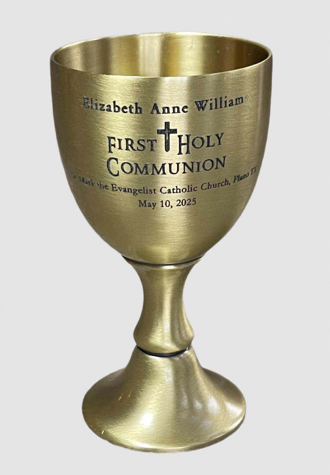 First Communion Custom Engraved Chalice/goblet - Etsy