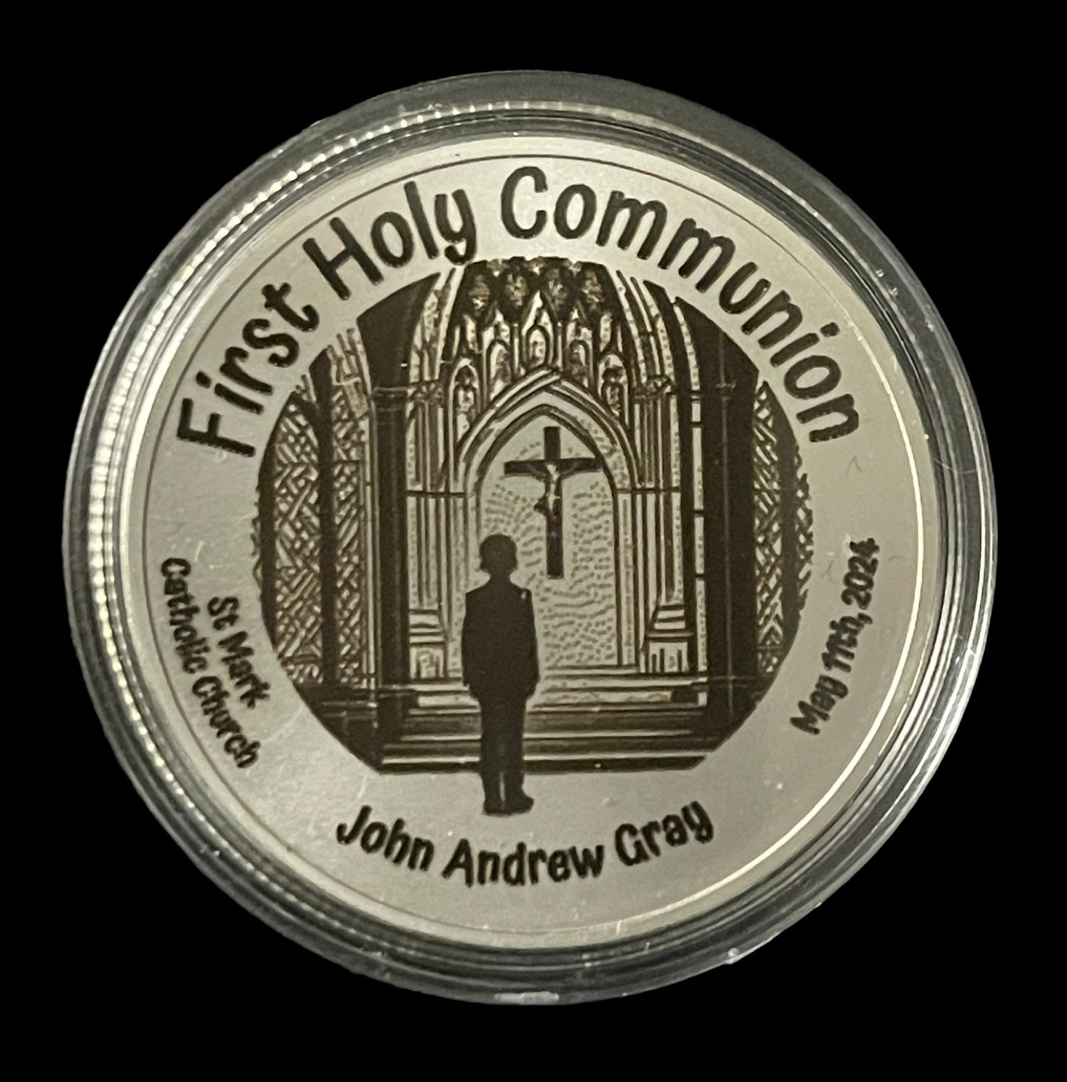 First Communion Personalized Keepsake Coin - Etsy