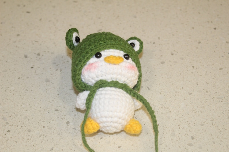 Cute Crochet Duck Keychain, Duck Keyring, Duck Amigurumi, Crochet ...