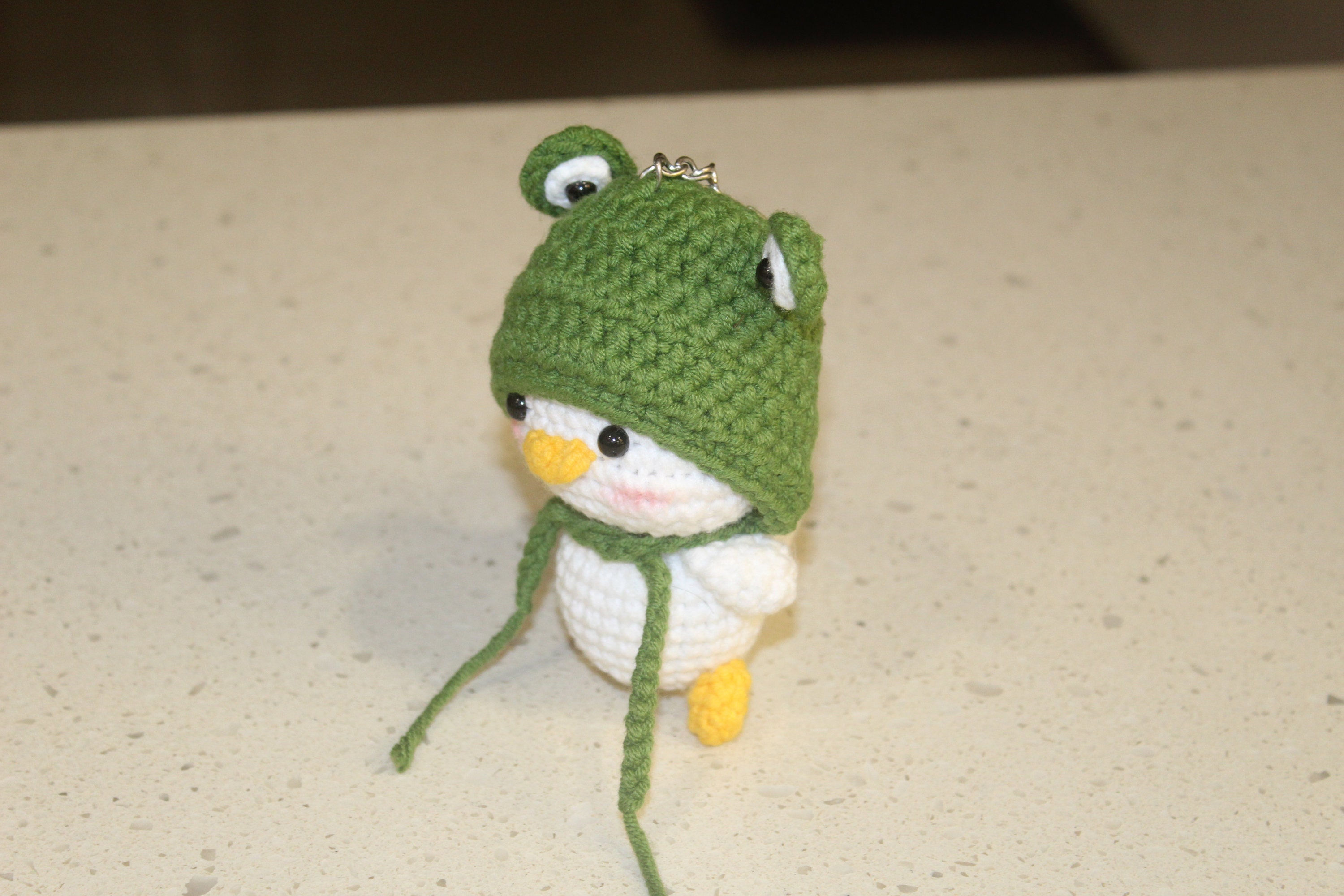 Cute Crochet Duck Keychain, Duck Keyring, Duck Amigurumi, Crochet ...