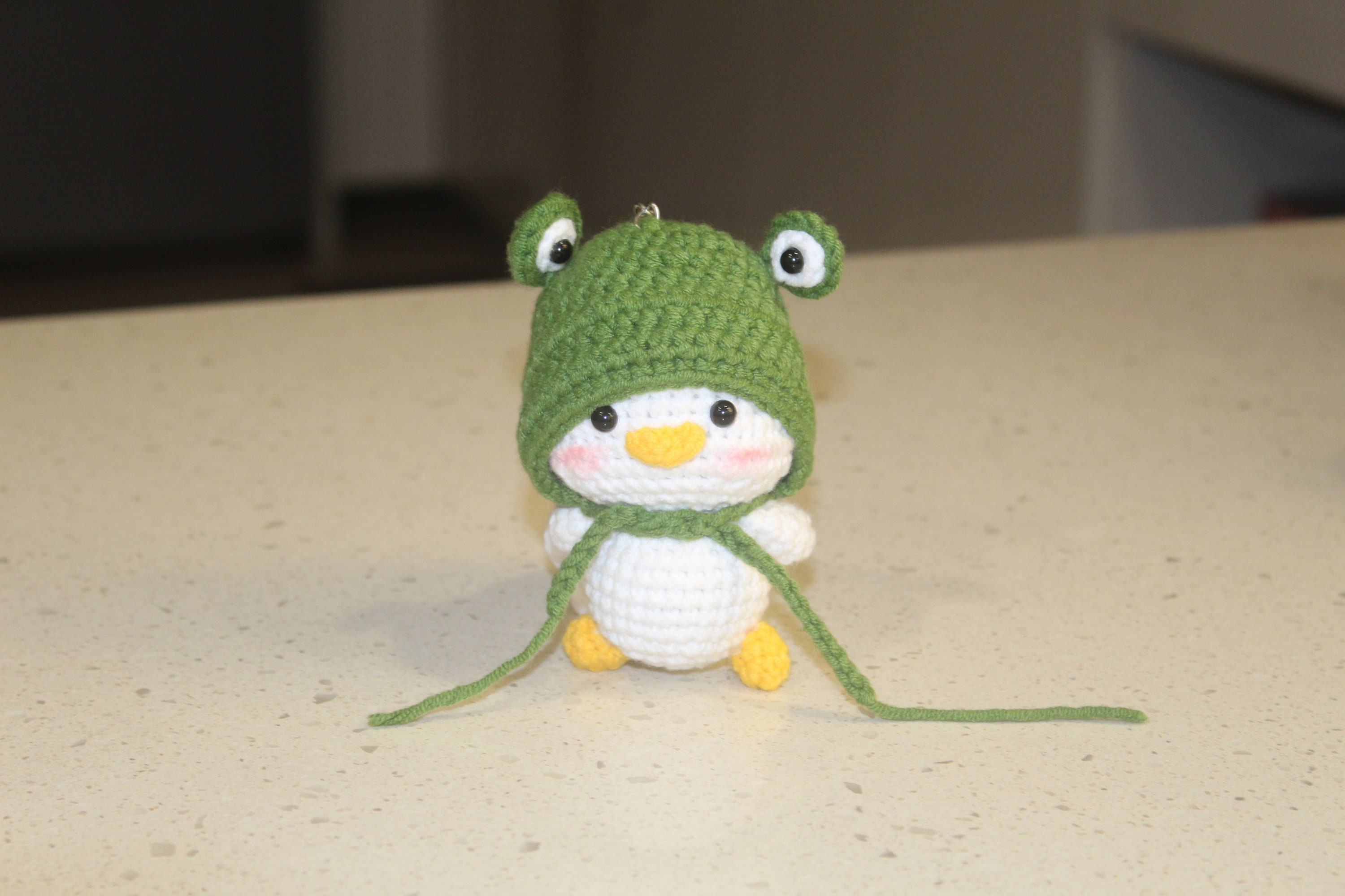 Cute Crochet Duck Keychain, Duck Keyring, Duck Amigurumi, Crochet ...