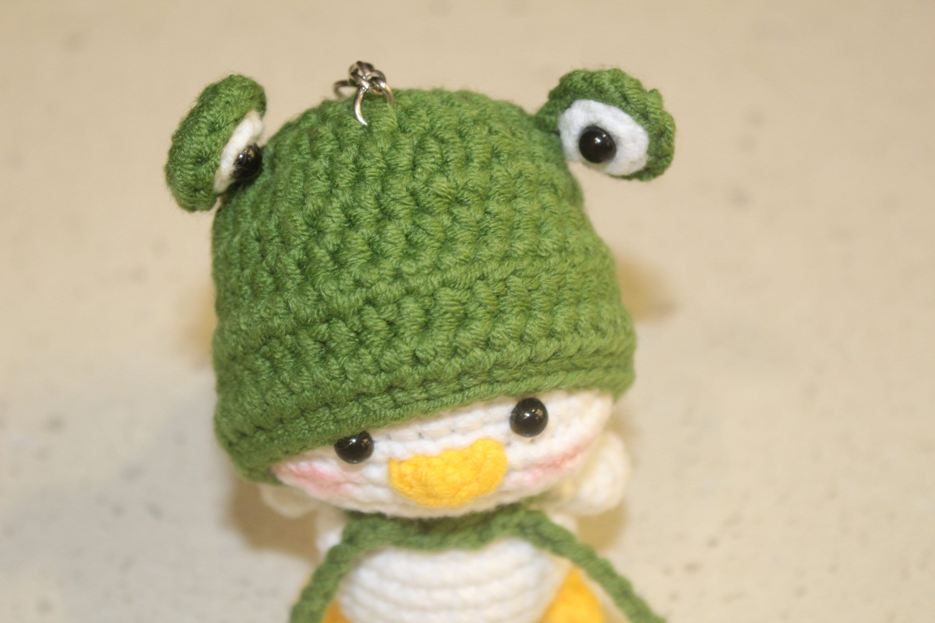 Cute Crochet Duck Keychain, Duck Keyring, Duck Amigurumi, Crochet ...