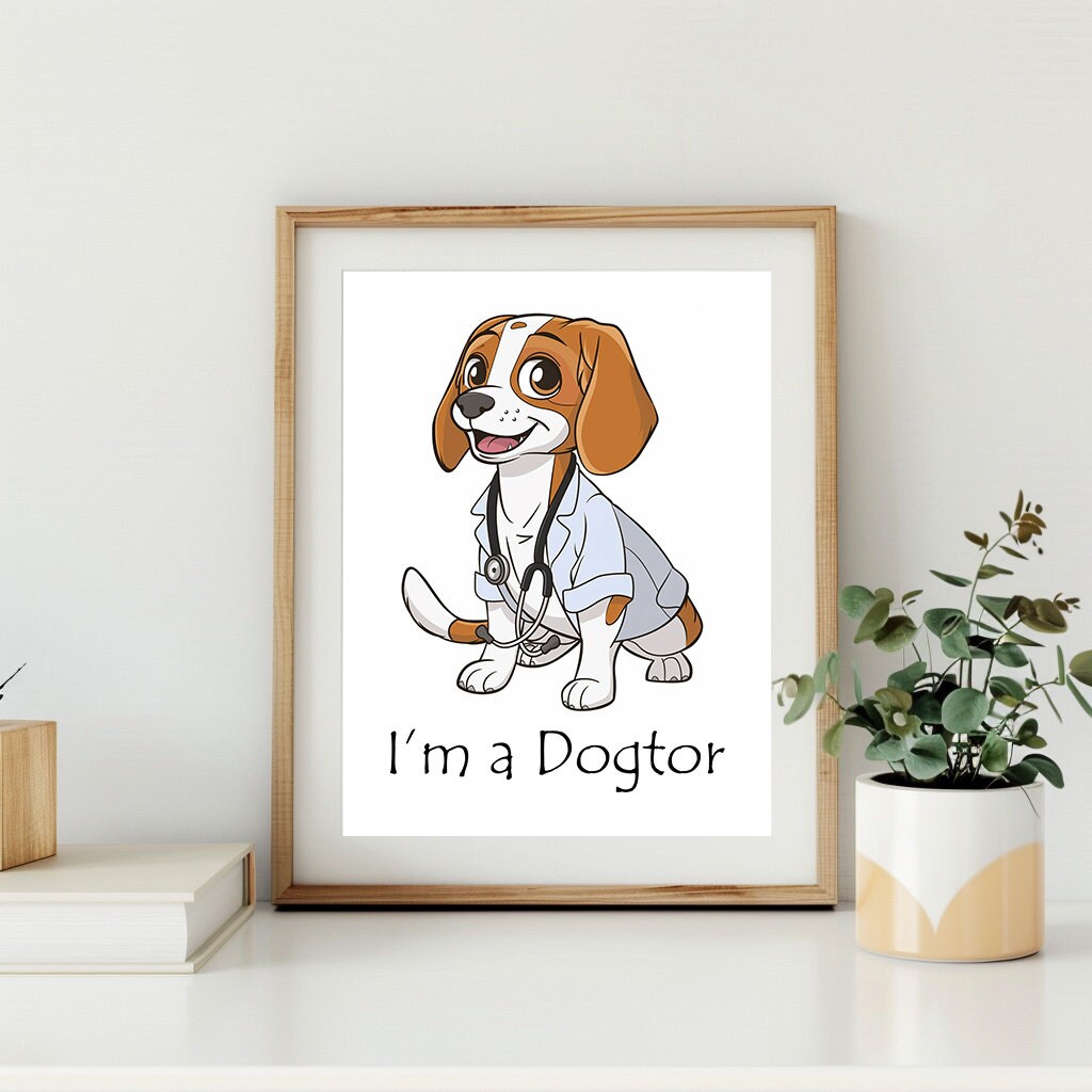 The Dogtor Series High Resolution Digital Dog Portrait Pet Print Corgi ...