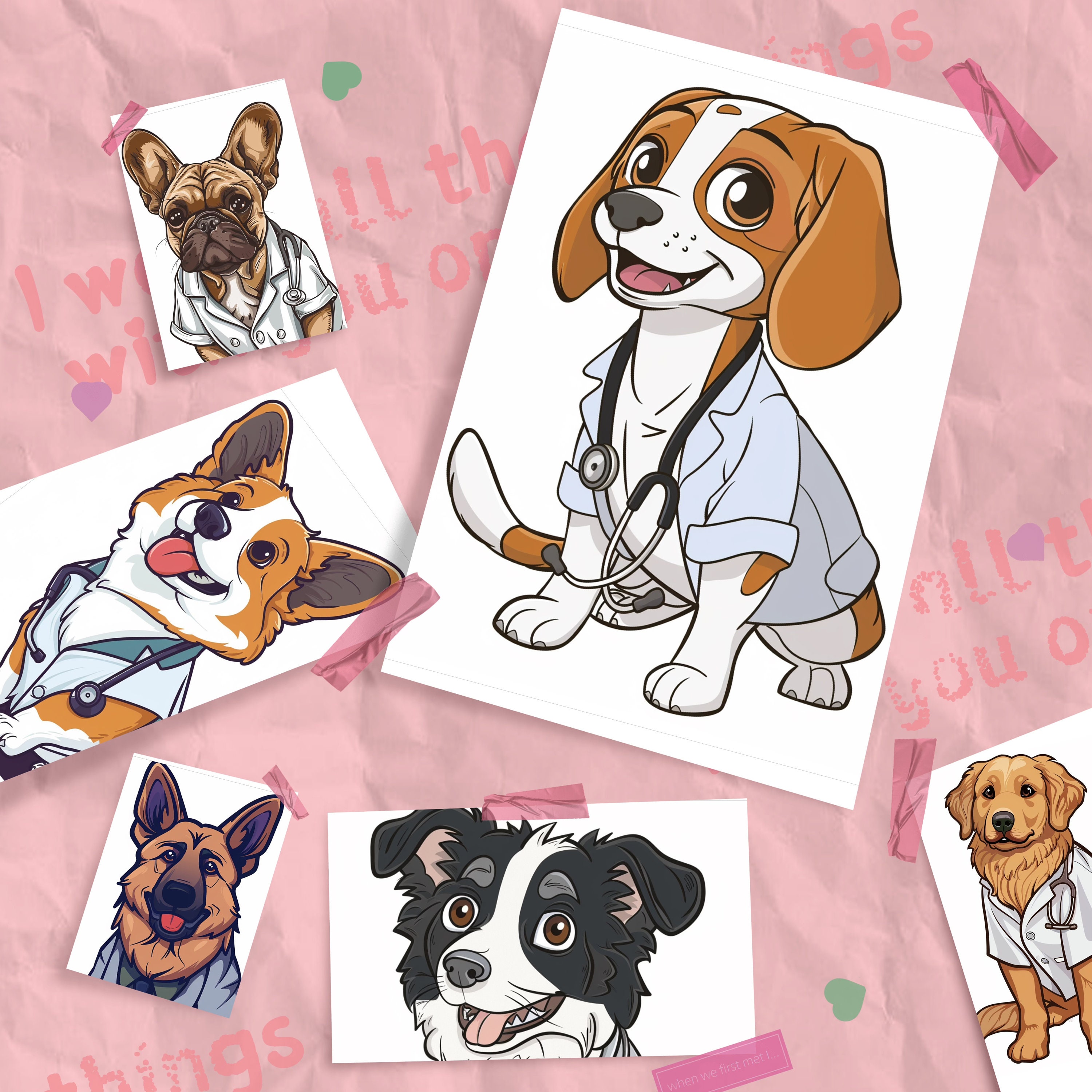 The Dogtor Series High Resolution Digital Dog Portrait Pet Print Corgi ...