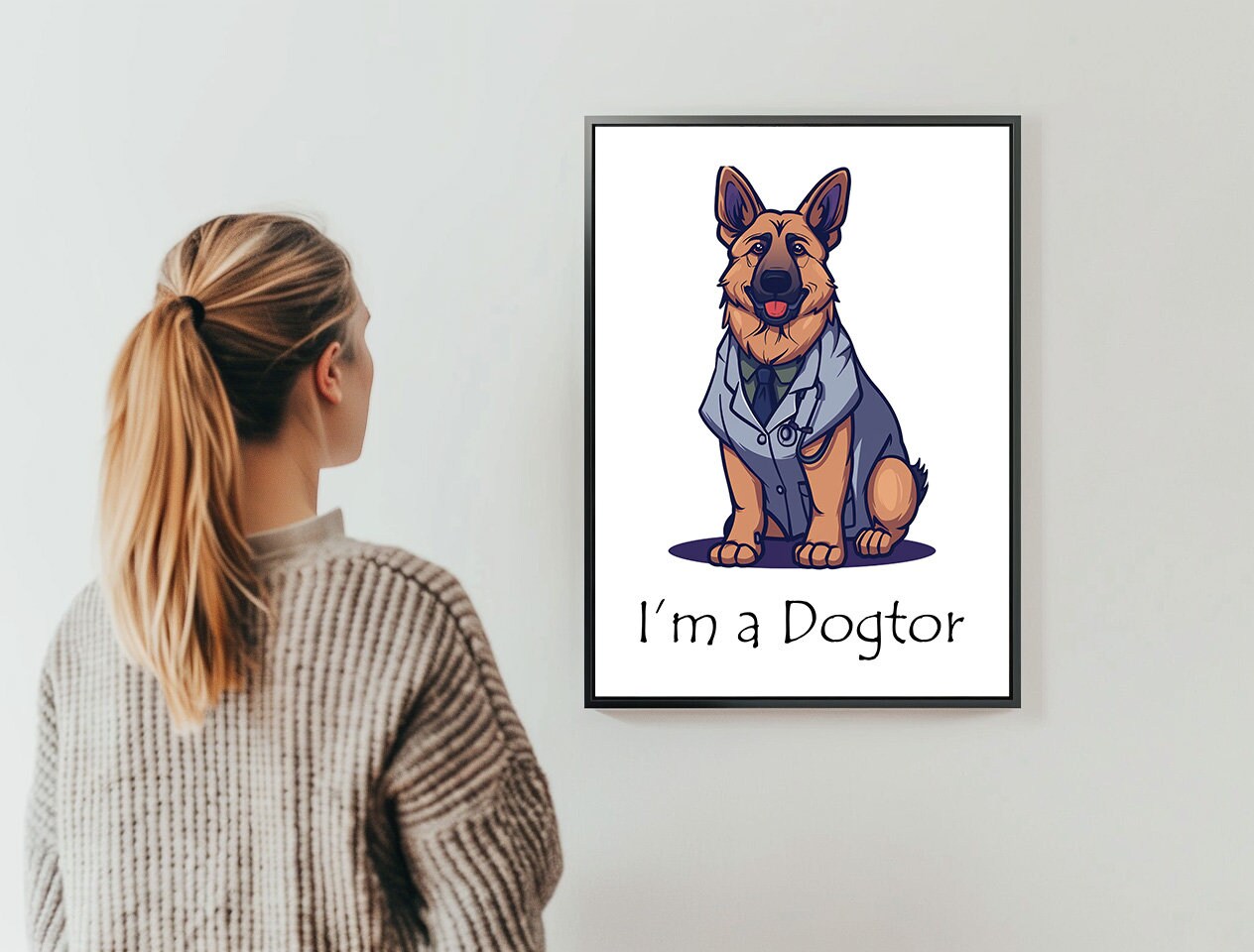 The Dogtor Series High Resolution Digital Dog Portrait Pet Print Corgi ...