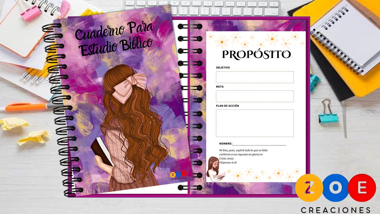 Beautiful Digital Bible Study Notebook PDF Format Christian Notebook ...