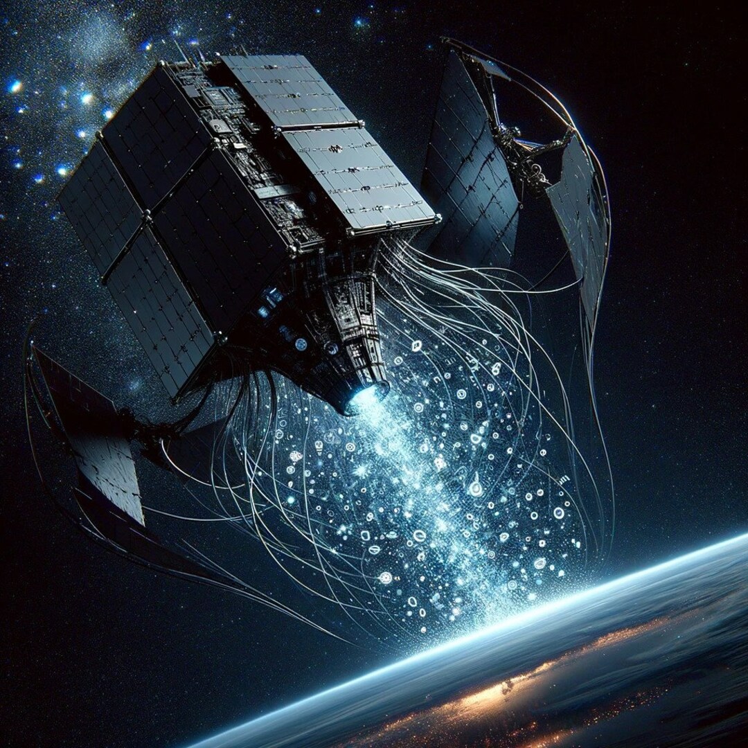 Image Depicting the Black Knight Satellite, Imagined as an 80-ton Black ...