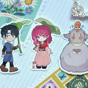Yona of the Dawn Vinyl Stickers Chibi Yona Hak Shin-ah Blue Dragon ...