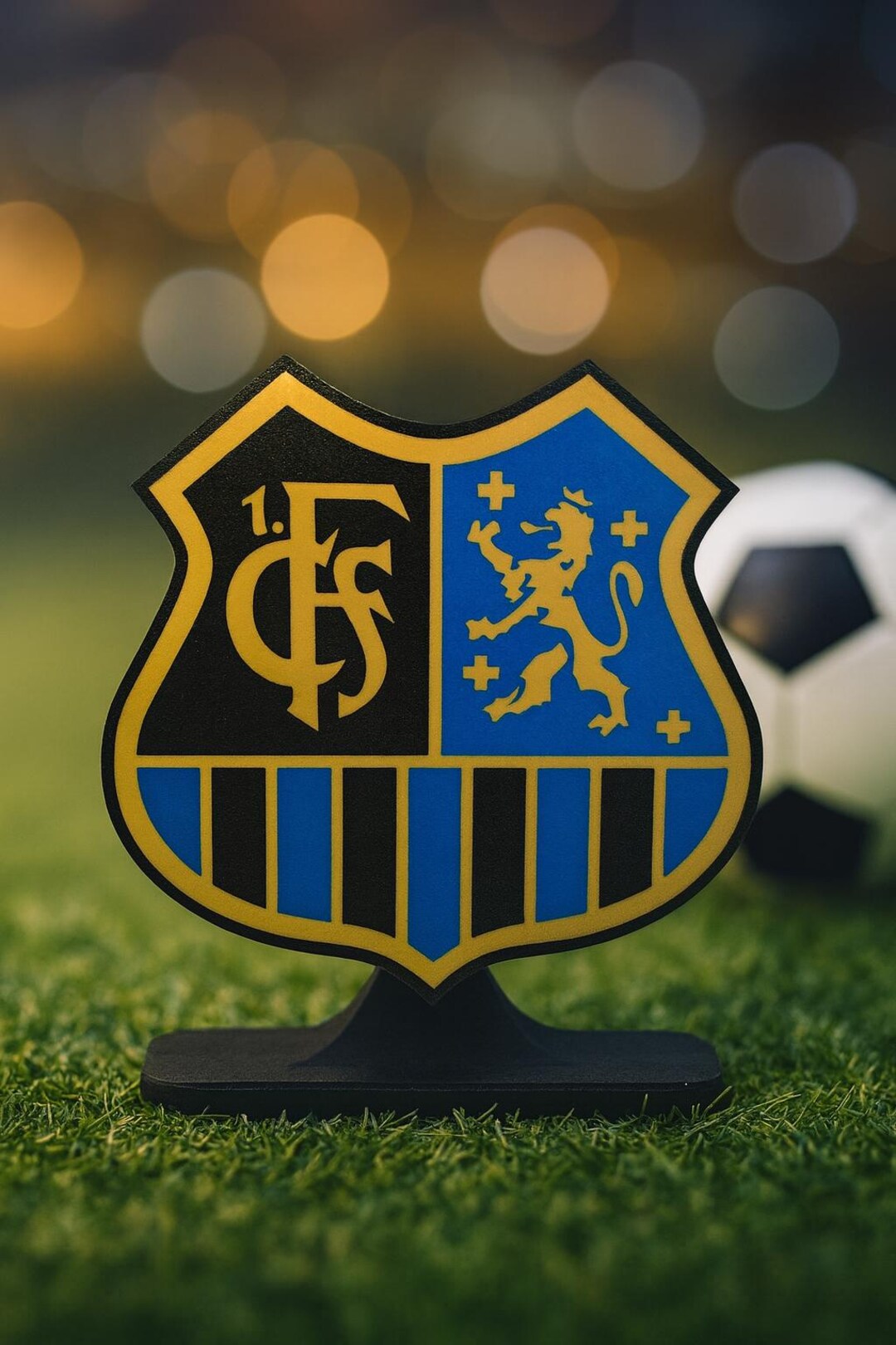 3D Football Lightbox FCS | LED Wall Light | Saarbrücken Fan Decoration ...