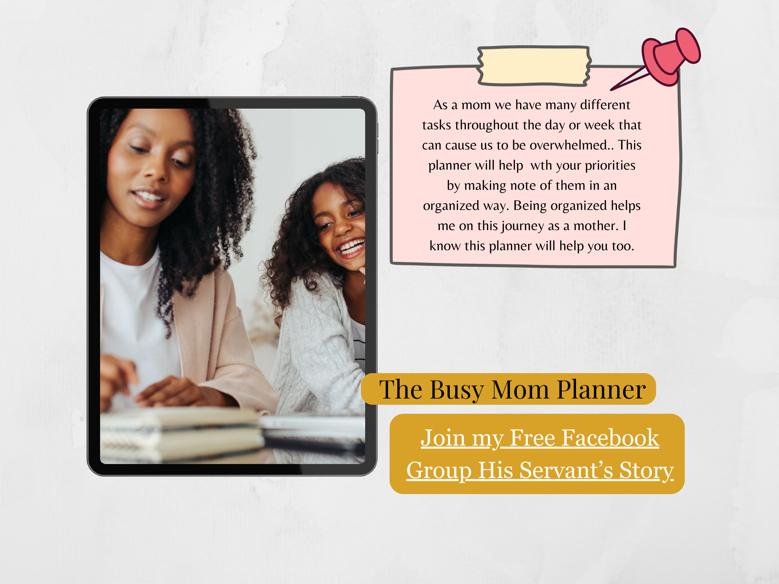Busy Mom Planner, Customizable Planner, Canva Link, Digital Planner ...