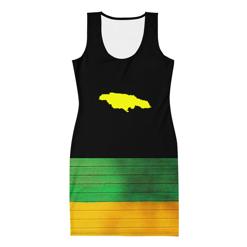 Jamaica Flag Dress | Jamaican Bodycon Dress | Rasta Festival Outfit ...