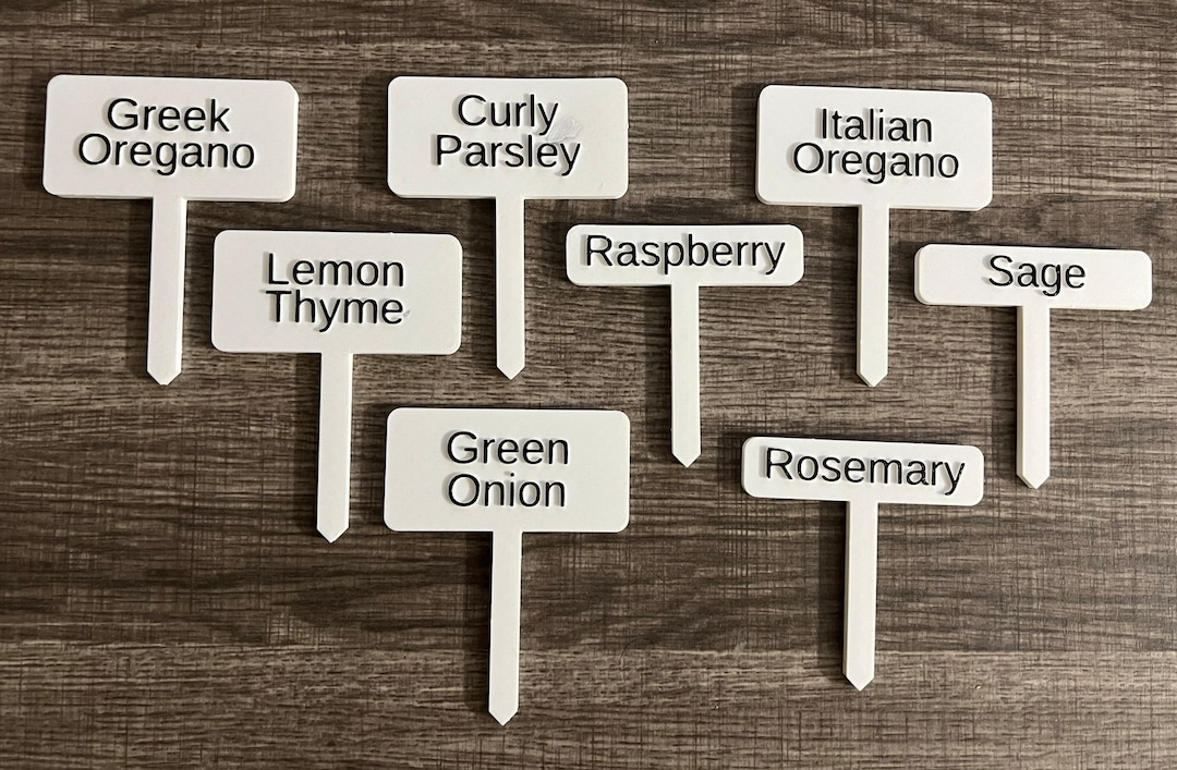 3d Printed Plant Labels - Etsy