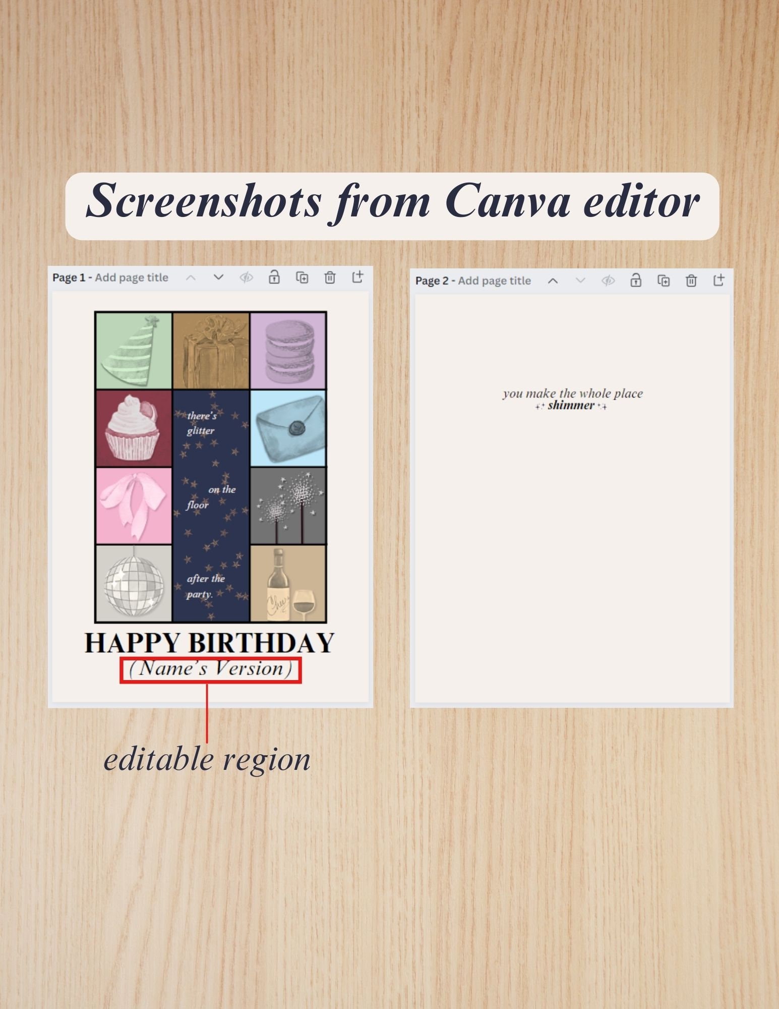 Taylor Swift Eras Poster Birthday Postcard (canva Template) - Etsy