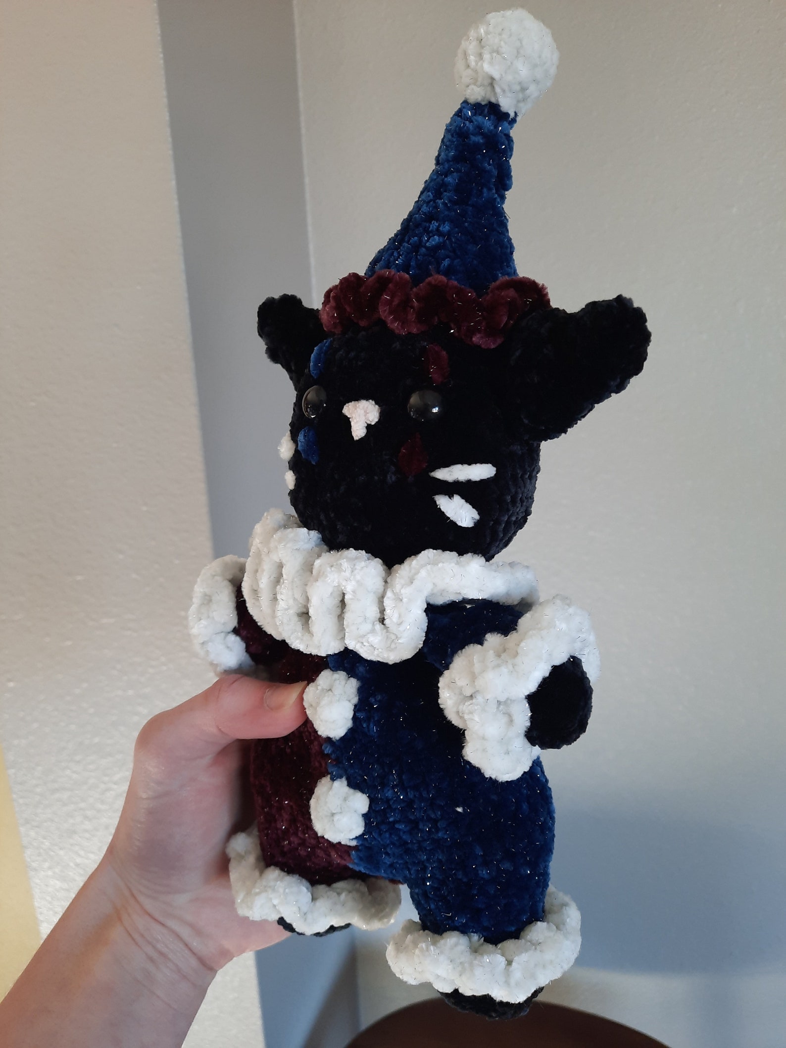 Small Jester Bunny and Cat - Etsy