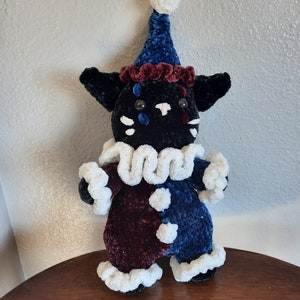 Small Jester Bunny and Cat - Etsy