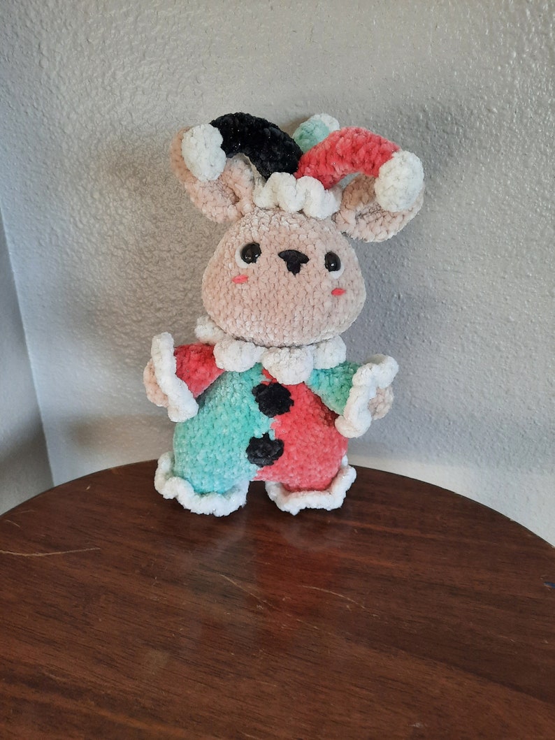 Small Jester Bunny and Cat - Etsy