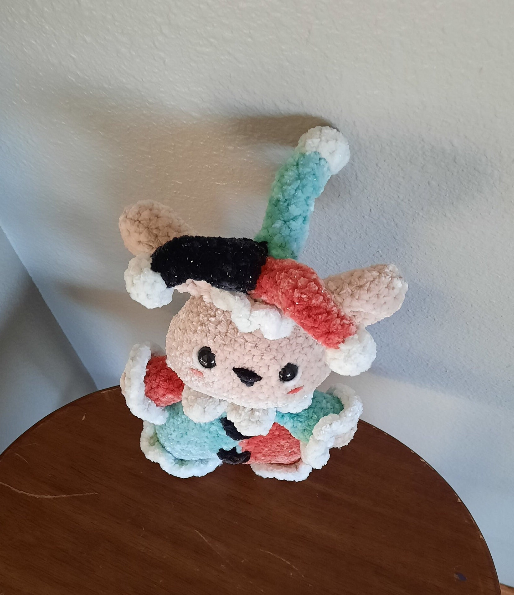 Small Jester Bunny and Cat - Etsy
