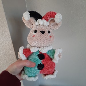 Small Jester Bunny and Cat - Etsy