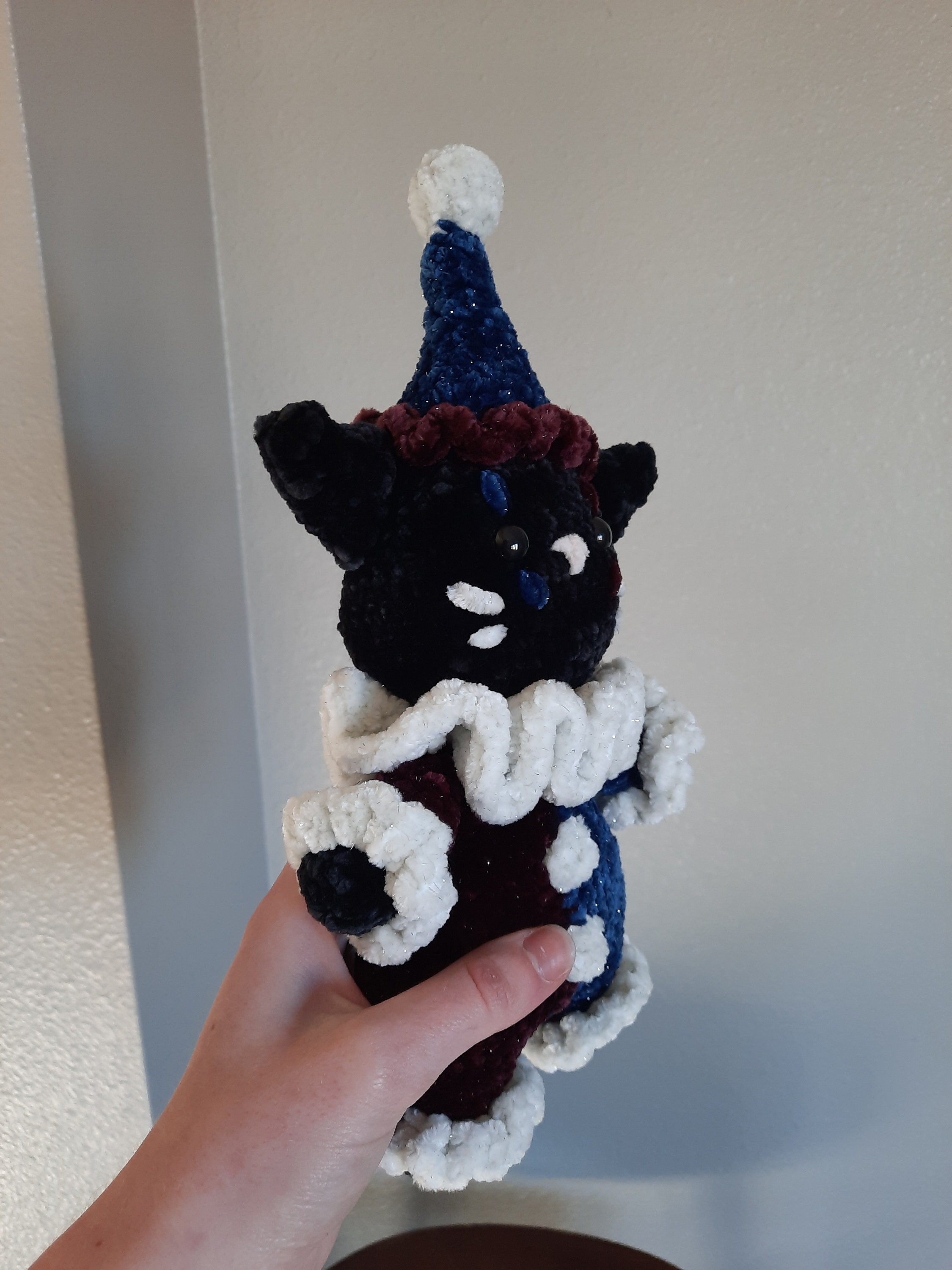 Small Jester Bunny and Cat - Etsy