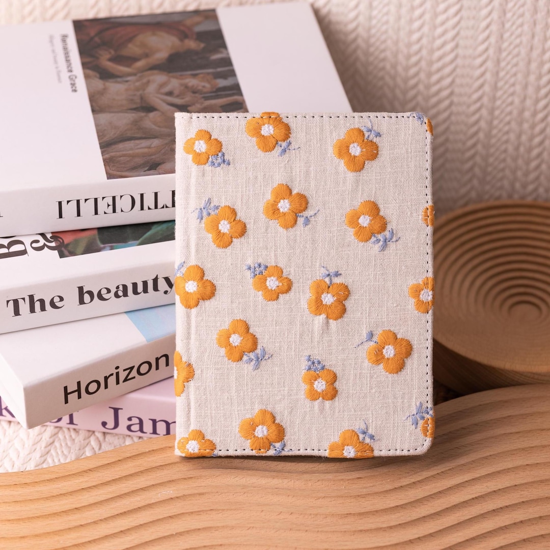 Sunflower Embroidery Kindle Cover, Kindle Case Paperwhite 2024 ...