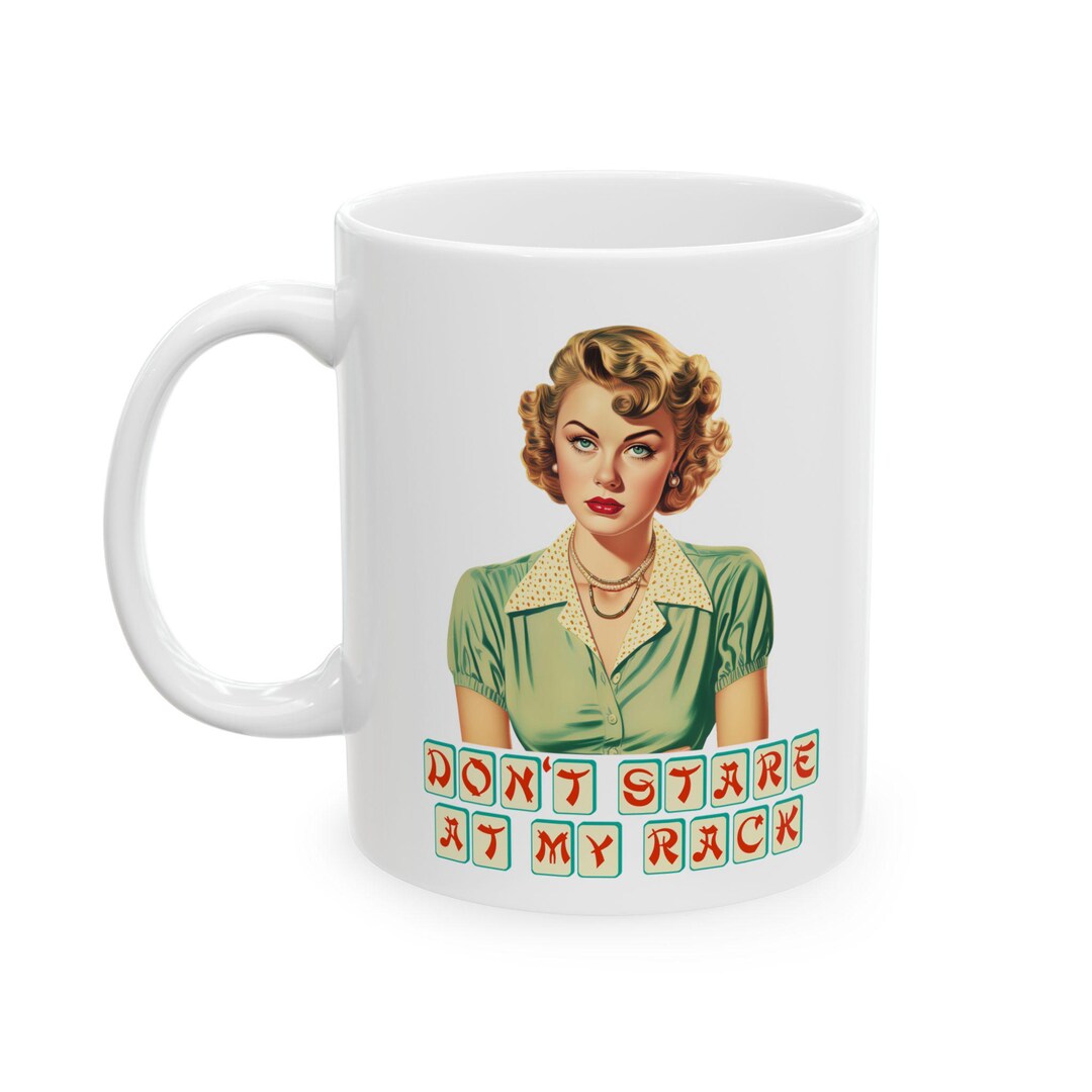 Funny Mahjong 'don't Stare at My Rack' Ceramic Mug 11oz, Player ...