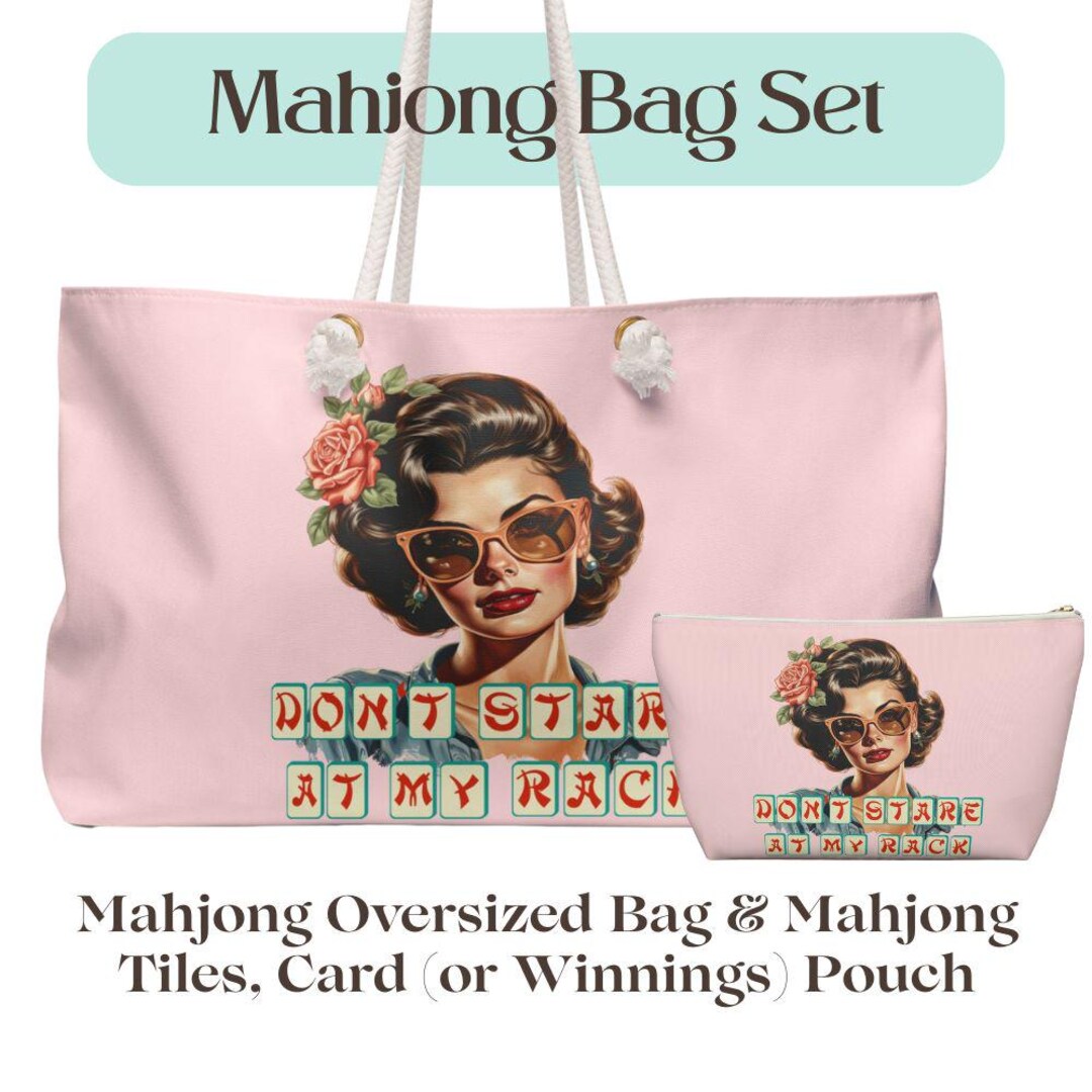 Funny "don't Stare at My Rack" Mahjong Set Player Birthday Gift Mah ...