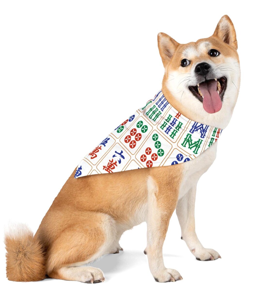 Mahjong Pet Bandana Mahjong Dog Tiles Bandana Birthday Gift Mahjong ...