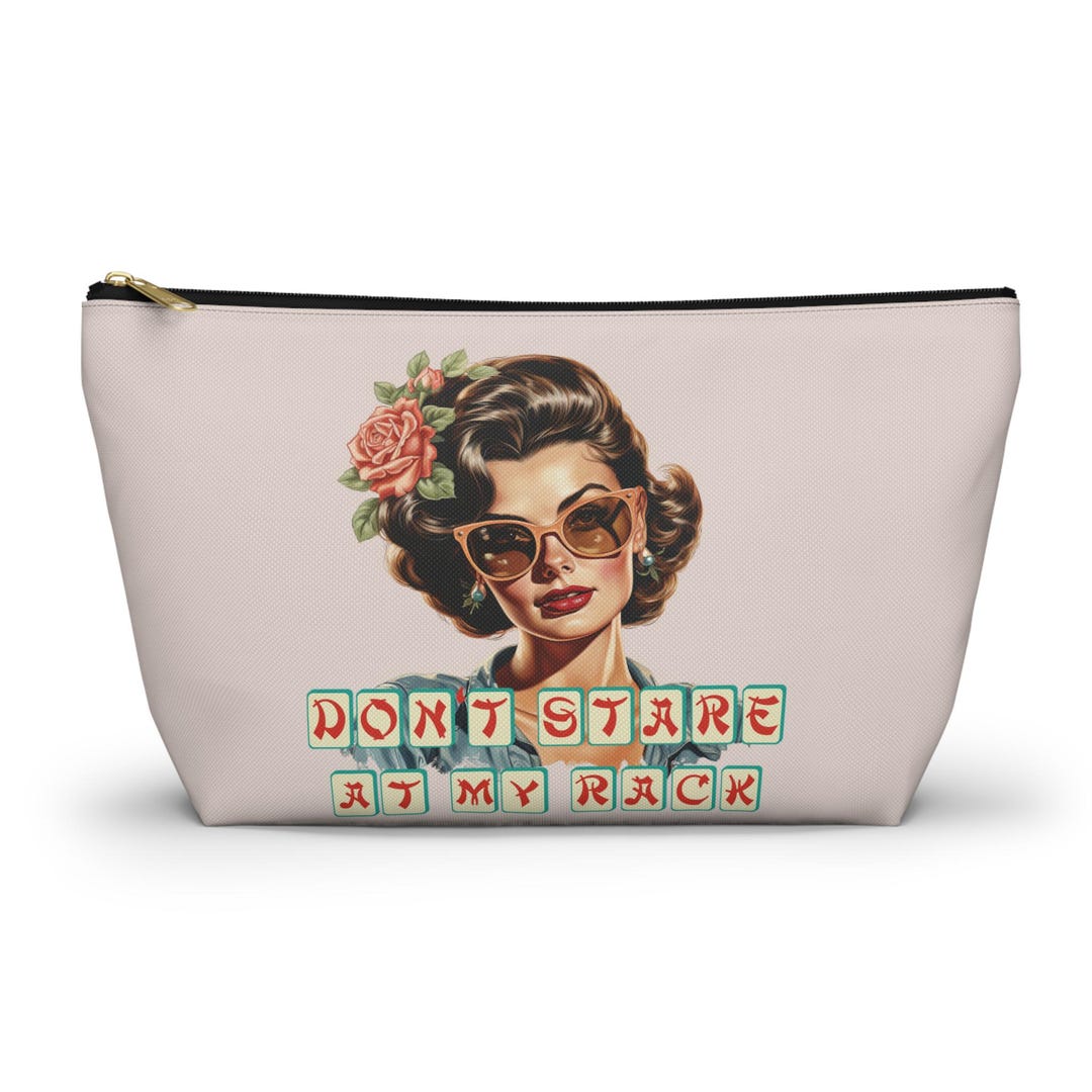 Mahjong "don't Stare at My Rack" Beige Tile Pouch | Player Hostess ...