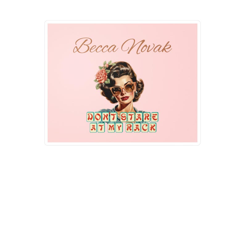 Mahjong National League Card Cover Sticker Funny 'don't Stare at My ...