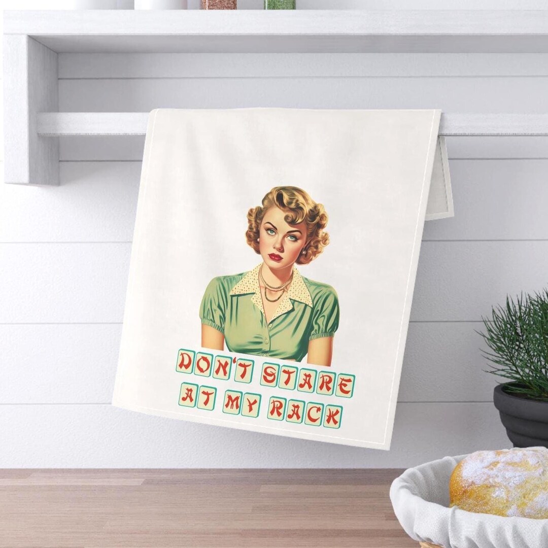 Funny Mahjong "don't Stare at My Rack" Tea Towel Player Birthday Gift ...