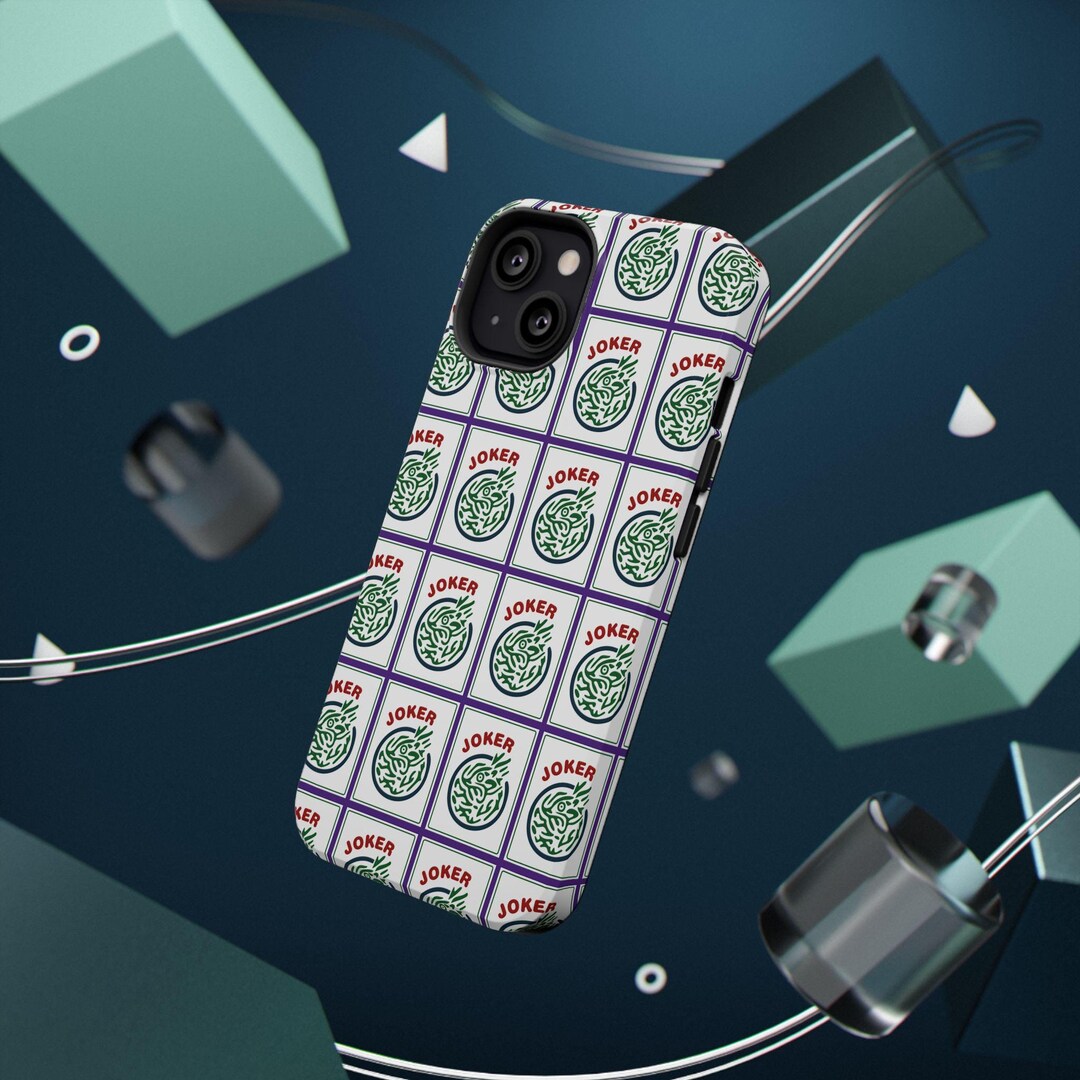 Minimalistic Mahjong Purple Impact-resistant Case, Mahjongg Tile Set ...