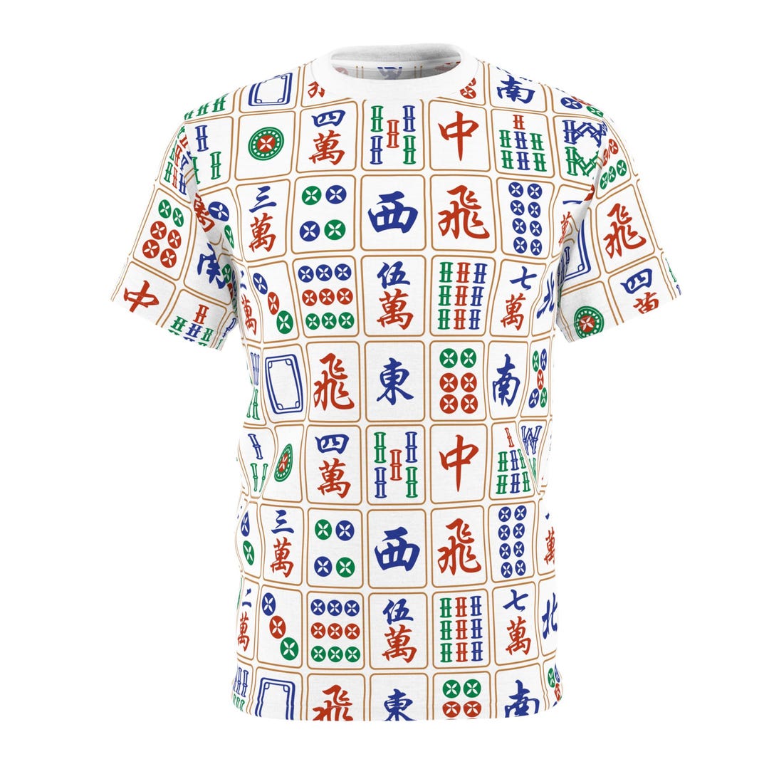 Mahjong Tiles Unisex Tee, Player Birthday Gift, Mahjongg Game Lover ...